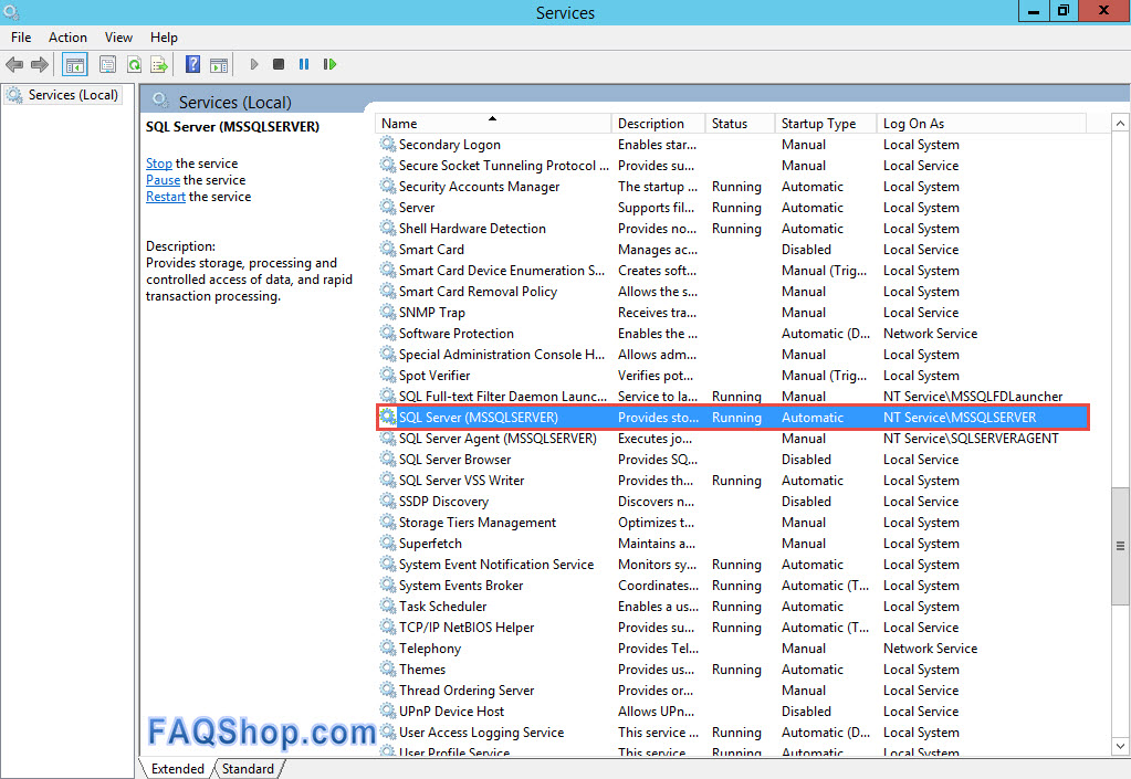 How do I change the Account a Windows Service Logs on As? | FAQShop