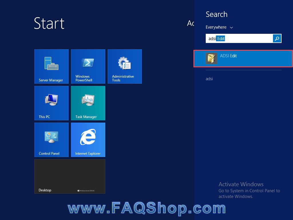 How do I Load ADSI Edit in Windows Server 2012/ R2? | FAQShop
